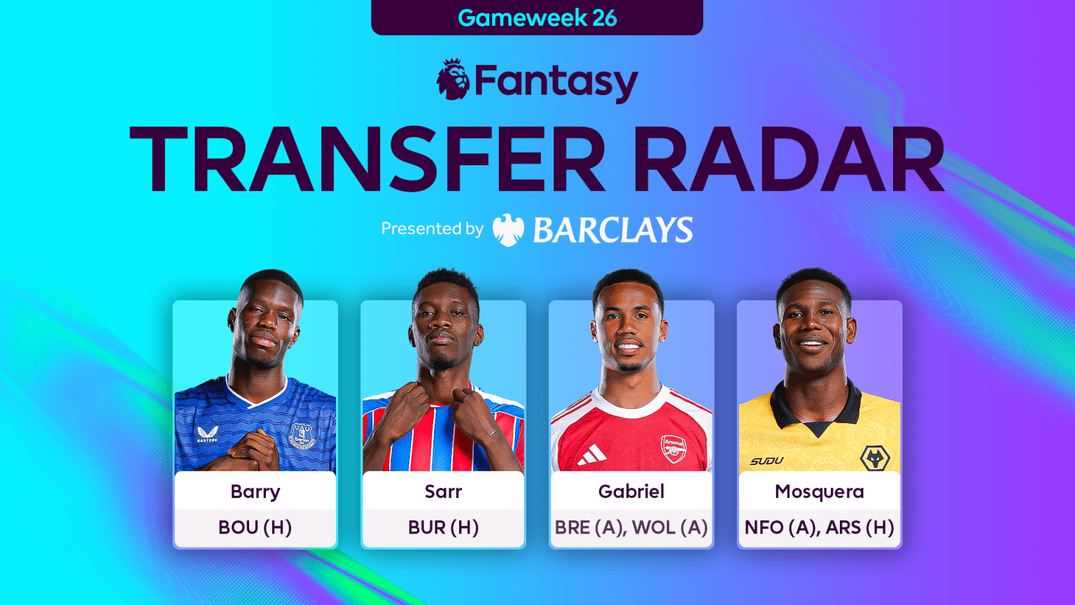Scout’s Transfer Radar for FPL Double Gameweek 26 – CR Today